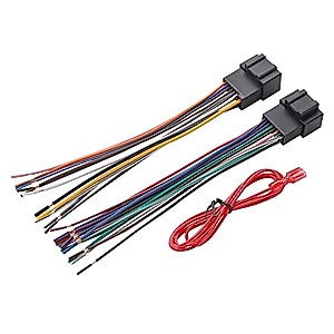 NuIth Aftermarket Radio Wiring Harness Connector Adapter Replacement for GM Chevy 2007-2015, GMC 2006-2017, Buick 2007-2014 Install Car Stereo Wire Cable Plug Non-Amplified System