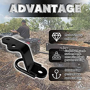 VONLX Three-Way Hitch Attachments Fit for ATV/UTV Type Trailers Universal 3-Way Hitch ATV Attachment