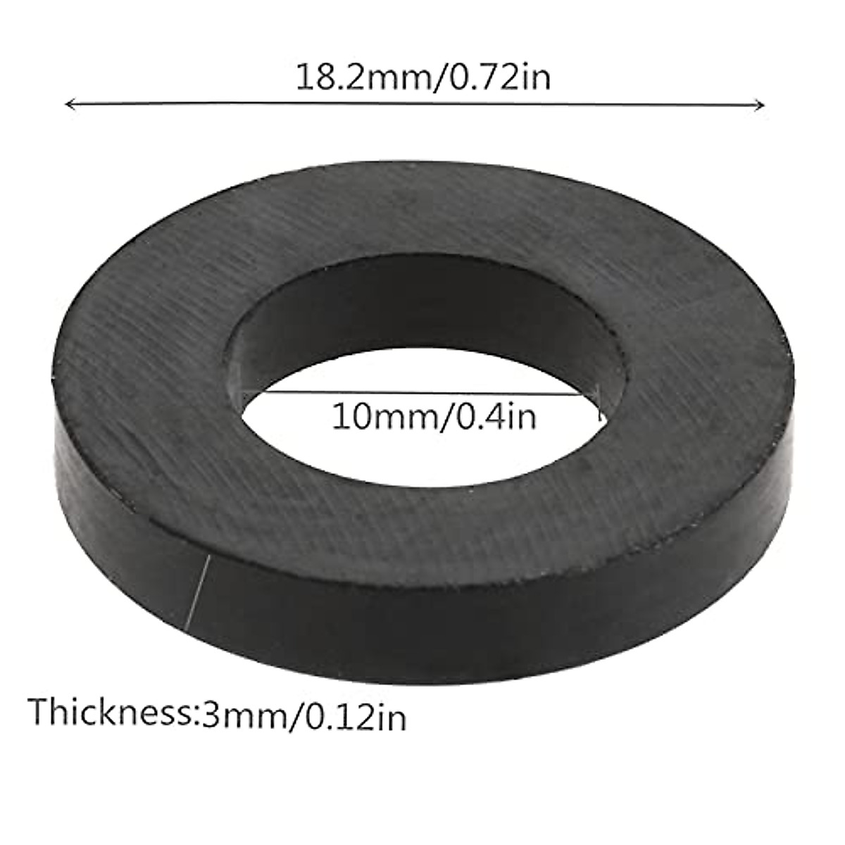 Hicello 20Pcs Propane O-Ring Rubber Washers Propane Gas Adapter Accessories Soft Rubber Pipe Connector Replacement Parts Gas Leakage Prevent 0.716" Out Diameter 0.393" Inner Diameter