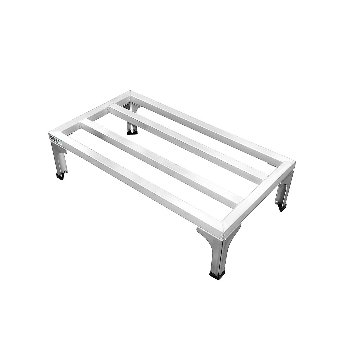 SHOPCraft Heavy Duty Aluminum Dunnage Rack, 20” X 36” X 7.5” Industrial Grade Aluminum Storage Rack, Commercial Food Service Storage Rack