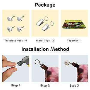 Loccor 9x6ft Spring Scenery Tapestry Photography Backdrop Secret Garden Purple Flower Natural Wall Art Large Wall Hanging Living Room College Dorm Home Apartment Decoration Banner Bedroom Aesthetic