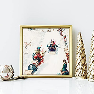 LaVie Home 8x8 Picture Frames (1 Pack, Gold) Simple Designed Photo Frame with High Definition Glass for Wall Mount & Table Top Display