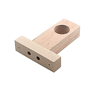 Coshar Wood Rod Holder, Ceiling Mount Closet Pole Socket Pipe Bracket Holder with Screws, 4 Pack, Fit 1.2inch/30mm Diameter Pole