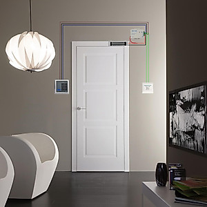 AGPTEK RFID Door Access Control System Kit, Home Security System with 280kg 620LB Electric Magnetic Lock 110-240V AC to 12v DC 3A 36w Power Supply Proximity Door Entry keypad 10 Key Fobs EXIT Button