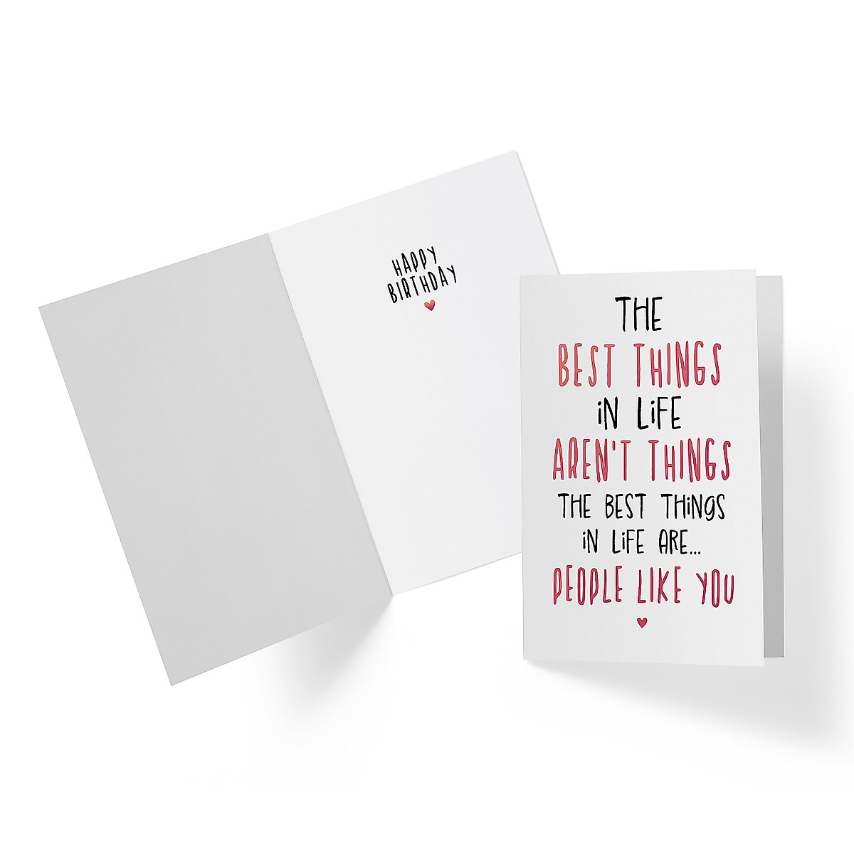 Karto Sweet Birthday Card for Men Women, 5.5 x 8.5 Happy Birthday Card for Him Her, Birthday Card for Dad Mom Husband Wife, Brother Sister Friend Birthday Card - People Like You