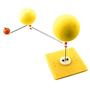 Plyisty Intuitive Hands-on Ability Practical Ability Scientific Experiments Earth-Moon-Sun Sports Demonstration, Teaching Model Tool, Science Over 14 for Children,Defult color,default size
