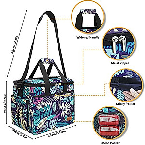 Extra Large Collapsible Soft Cooler Bag,50 Cans Insulated Lunch Bag,Beach Cooler, Ice Chest, Portable Travel Cooler for Work Camping Sports Picnic