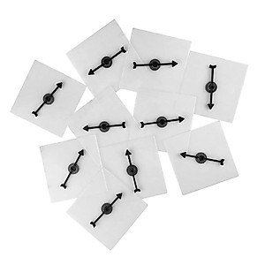 10 PCS Clear Transparent Spinners with Rotating Arrow Dry Erase Math Game Spinner for Party Games and Teaching