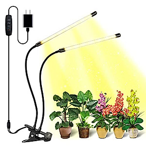 bseah Grow Light Plant Lights for Indoor Plants, Full Spectrum Plant Grow Lights, 10 Dimmable Levels Auto ON & Off with 3/9/12H Timer