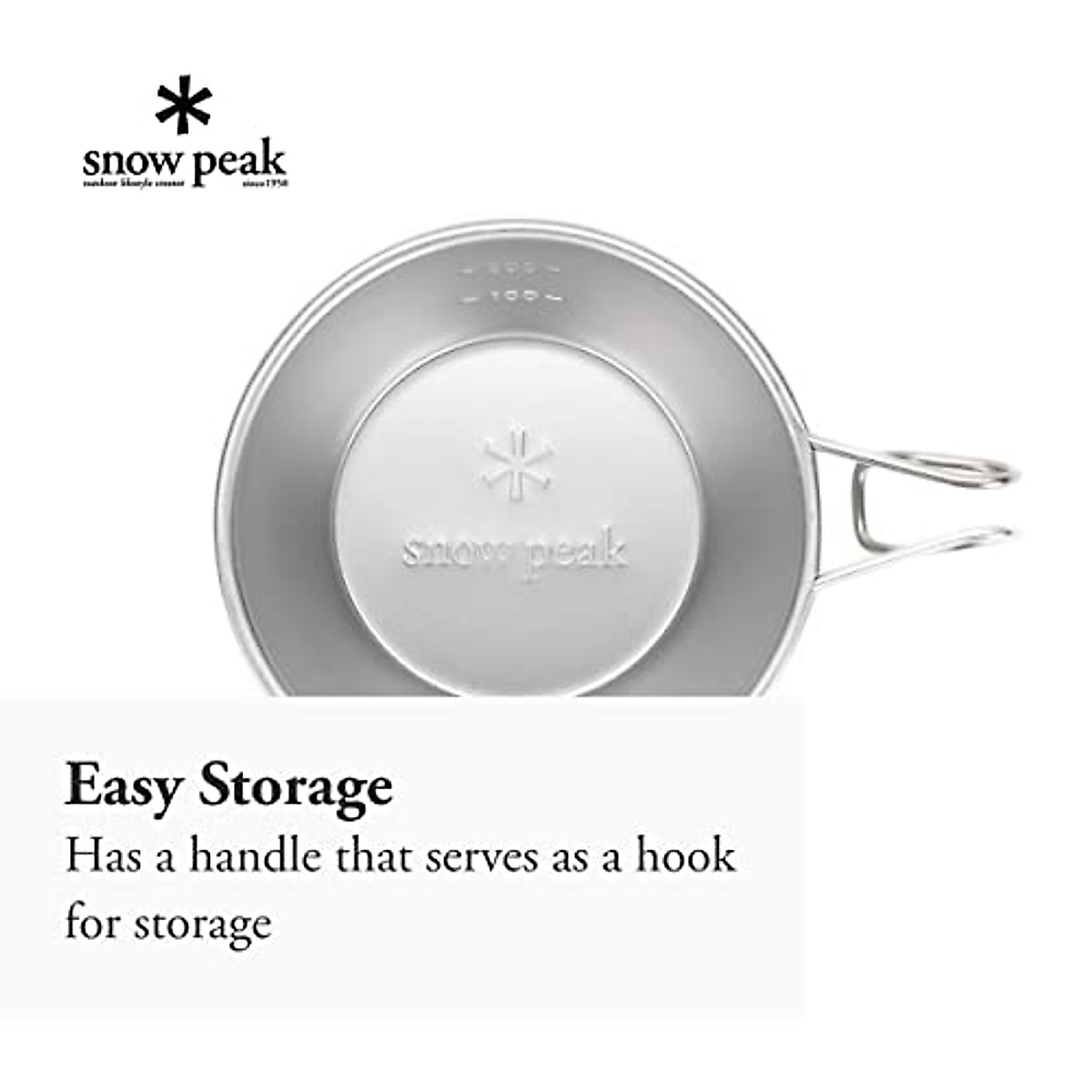 Snow Peak Stainless Steel Sierra Cup, Cooking Measuring Cup