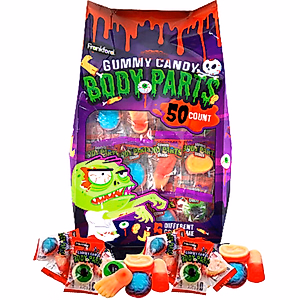 Frankford Halloween Gummy Candy Body Parts (50 Count)