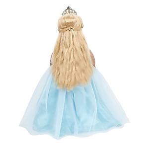 HWD Girls Doll Clothes and Accessories, Princess Costume, Wedding Dress, Party Gown Dress Fit 18 inch American Girl Dolls (Blue2)