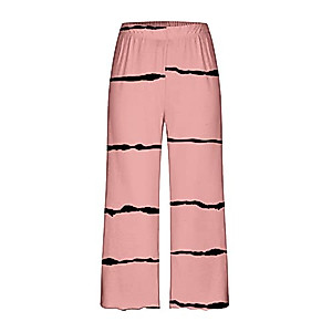 MRGIINRI Pajamas for Women 2023 Summer Trendy Short Sleeve Sleepshirt and Capri Pants Pjs Sets Loungewear with Pockets