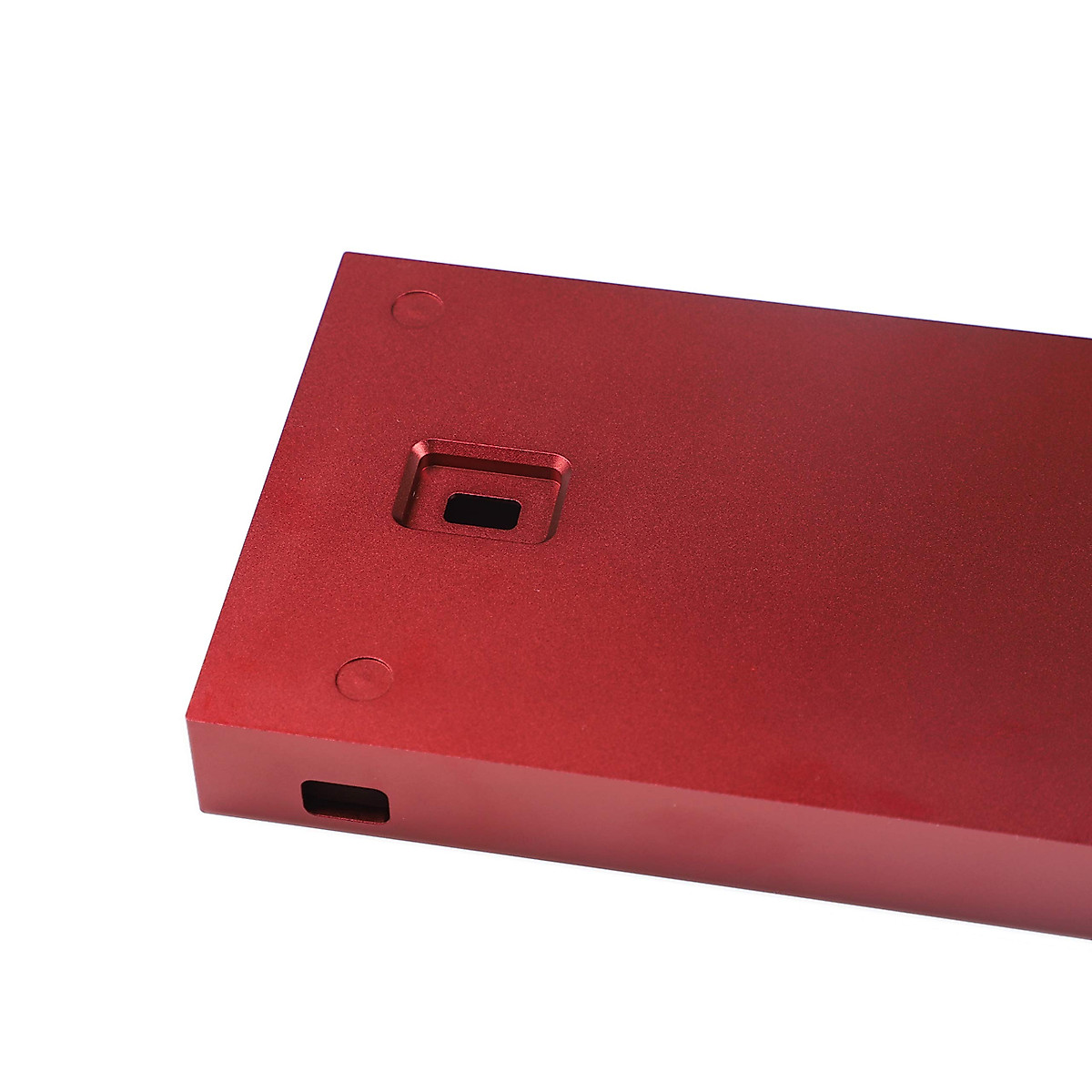 Anodizing Aluminum CNC Case Wood Case for Anne Pro 2 (Wine Red)