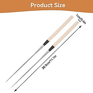 Sushi Chopsticks, 11in Extra Long Metal Chopsticks Japanese Cooking Chopsticks Sushi Chef Traditional Garnishing Plating Tweezers(S)