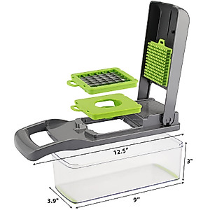 Marvelity Vegetable Chopper, Onion Chopper, Multi 11-in-1 Food Choppers, Vegetable Slicer Cutter, Chopper for onion tomato fruit, Mandoline Slicer Cutter Chopper, perfect kitchen gift