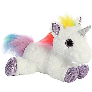 Aurora® Enchanting Sparkle Tales™ Rainbow Unicorn™ Stuffed Animal - Magical Adventures - Endless Play - White 12 Inches