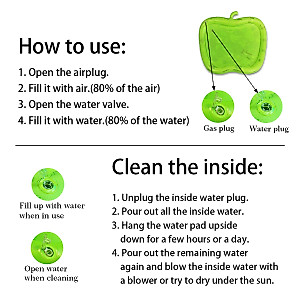 SUNSHINE-MALL Infant Toys Water mat, Tummy time Baby Toys, Inflatable Play Mat Water Cushion Baby Toys, Fun Early Development Activity Play Center for Newborn (80 x 76 cm)