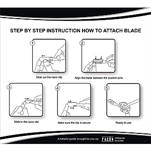 100 BLADES + Facón Professional Classic Japanese Straight Edge Barber Razor - Salon Quality Cut Throat Shavette