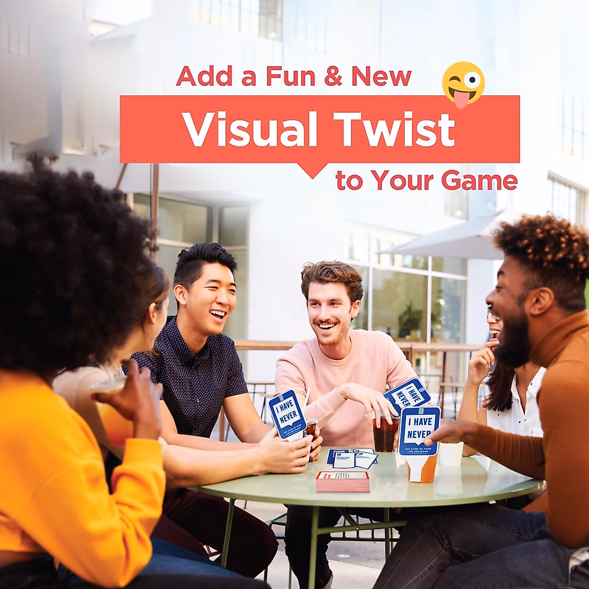 Never Have I Ever Card Game Paddles, Maximize The Fun of Playing Cards, 10 Physical I Have and I Have Never Paddles, Portable Adult Games for Game Nights, Vacations, Family Gatherings, Ages 17+