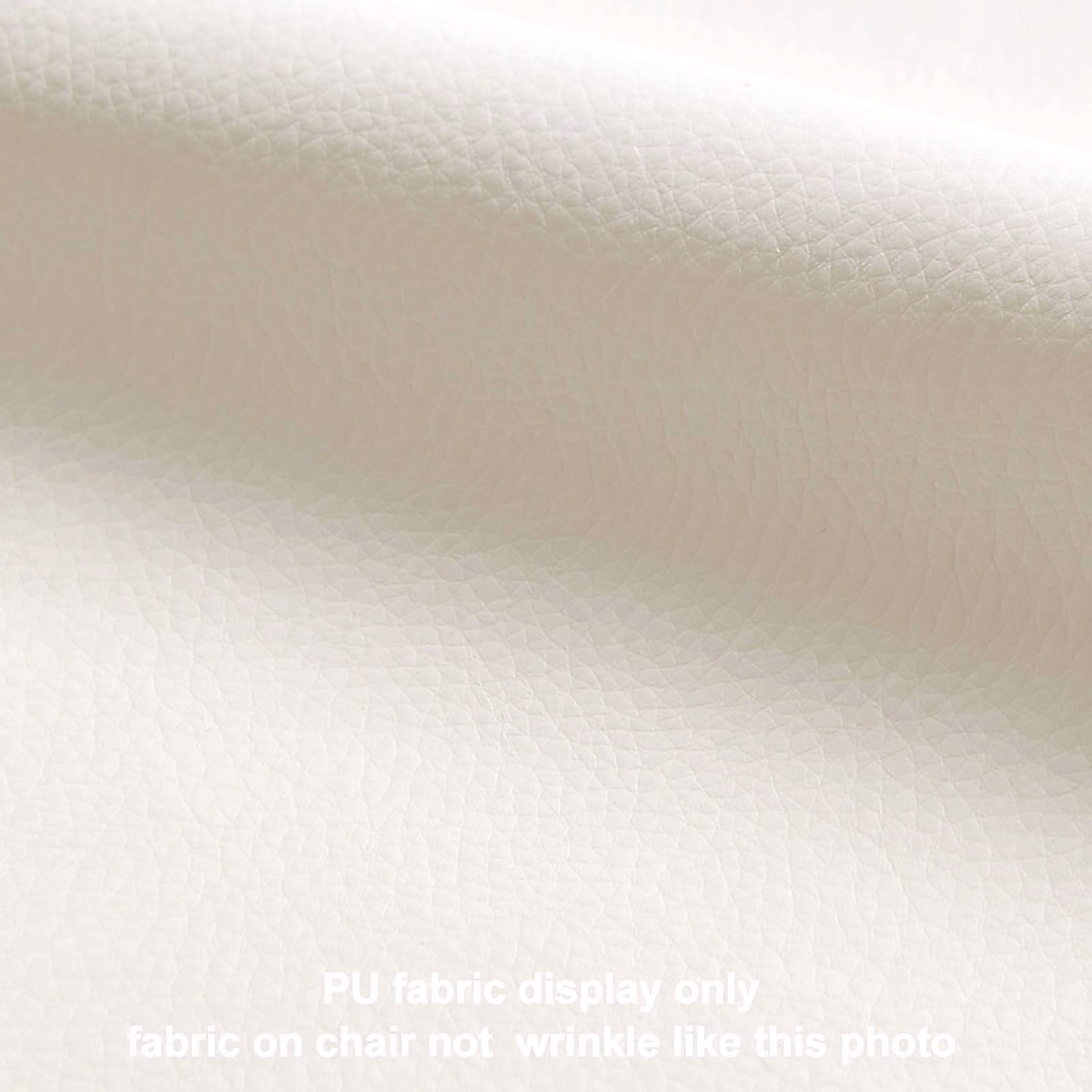 DUHOME PU Leather Home Office Desk Chairs, Modern Gold Task Chair with Wheels for Office, Swivel Adjustable Computer Chair with Armrest and Gold Base White