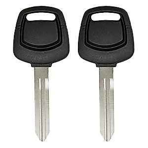 Keyless2Go Replacement for New Uncut Transponder Ignition 4D60 Chip Car Key NI02T (2 Pack)