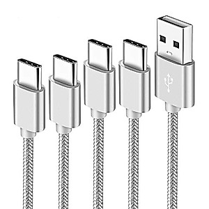 KCgrape Charger Cord for LG V40 V35 Q7 G8 G7 Thinq K51 Q70 V60 G6 Stylo 6 4 5 Stylo6 Stylo5,V30,V20,Velvet 5G,K92 G8X Wing,Fast Charge Power Cable,USB C Charging Wire 3FT 6FT 4Pack