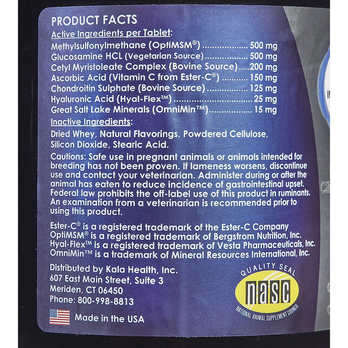 PeakTails Arthrix Plus HA, 90 Count Tablets, Provides Maximum Hip & Joint Support for Dogs, Formulated with Clinically Studied Ingredients, MSM, Glucosamine, Chondroitin, Hyaluronic Acid