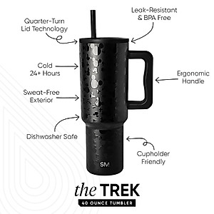 Simple Modern Disney 40 oz Tumbler with Handle and Straw Lid | Insulated Reusable Stainless Steel Water Bottle Travel Mug | Gifts for Women Men Him Her | Trek Collection | 40oz | Iconic Mickey