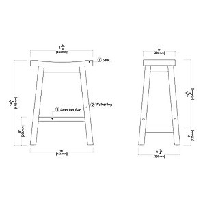 Boraam Sonoma, Barnwood Wire-Brush, 24-Inch