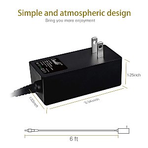 Omilik 9V AC to DC Adapter Compatible with ProForm Upright Bikes and Hybrid Trainer Elliptials NordicTrack GX 2.5 GX 2.7 GX 4.5 GX 4.7 E 5.9 Power Supply Cord- (Note: 9V NOT 6V)-6 Feet Long