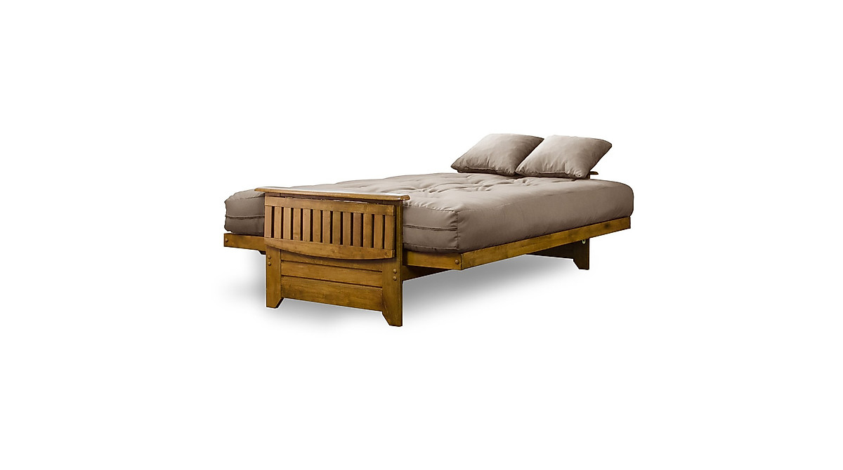 Nirvana Futons Brentwood Futon: Frame, Drawers & Khaki Mattress