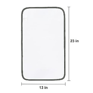 Portable Changing Pad for Baby - Waterproof Diaper Changing Pad - Compact Baby Changing Pad- Travel Diaper Changing Mat - Foldable Lightweight Changing Mat for Newborn (Grey Stars)