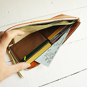 Women's Wallet, Horse Leather, Made in Japan (red)