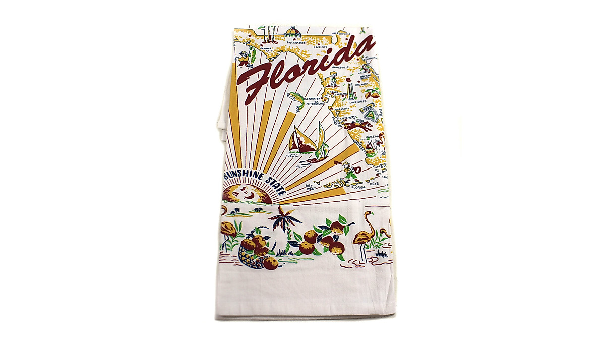 Florida State Souvenir Dish Towel - Perfect for Gifts