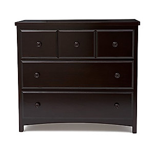 Delta Children 3 Drawer Dresser, Greenguard Gold Certified, Dark Chocolate