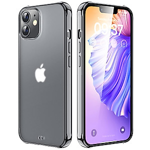 ORIbox for iPhone 11 Case Black,Translucent Matte case with Soft Edges, Lightweight,iPhone 11 Phone Black Case for Women Men Girls Boys Kids