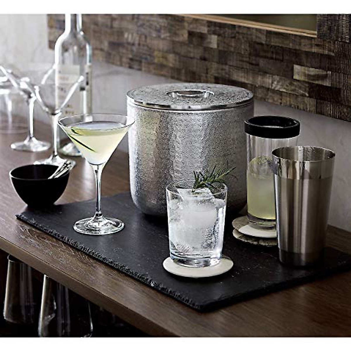 Set of 18 Sleek and Durable Drinking Glasses - Glassware Set Includes 6-17oz Highball Glasses, 6-13oz Rocks Glasses, 6-7oz Juice Glasses | Heavy Base Glass Cups for Water, Juice, Beer, & Cocktails.