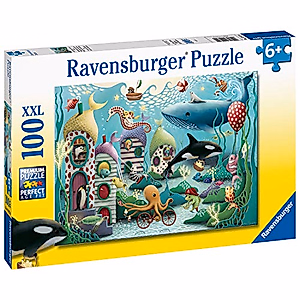 Ravensburger Underwater Wonders 100 Piece Jigsaw Puzzle for Kids - Fun and Educational Toy | Perfect Age Fit | Sustainable Wooden Pieces | Climate Pledge Friendly - 12972