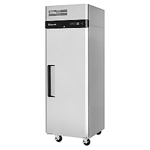 Turbo Air M3R24-1-N M3 Series commercial kitchen upright solid 1 door refrigerator, self cleaning, LED lighting, locks, rapid cool-down, 21.6 cu. ft.