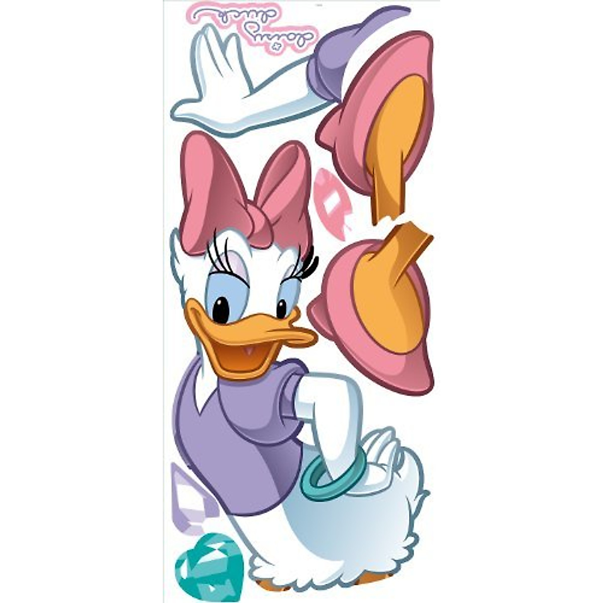 Roommates Rmk1513Gm Daisy Duck Peel And Stick Giant Wall Decal Color: Daisy Duck NewBorn, Kid, Child, Childern, Infant, Baby