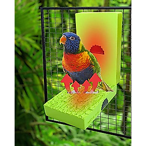 Bird Heater for Cage, Snuggle Up Bird Warmer for African Grey, Parakeets, Parrots, Small Birds, 12V Bird Cage Heater for Exotic Pet Birds, 3.3"x6"