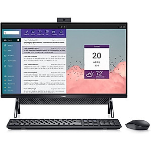 Dell Inspiron 7700 27-inch FHD Display All-in-One Desktop 2022 | 11th Intel i7-1165G7 Intel Iris Xe Graphics | 32GB DDR4 512GB NVMe SSD + 1TB HDD | WiFi 6 Bluetooth RJ45 LAN | Win 11 Pro | Black