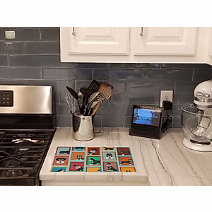 Caroline's Treasures MLM1145LCB Lots of Black and Silver Schnauzer Glass Cutting Board Large Decorative Tempered Glass Kitchen Cutting and Serving Board Large Size Chopping Board