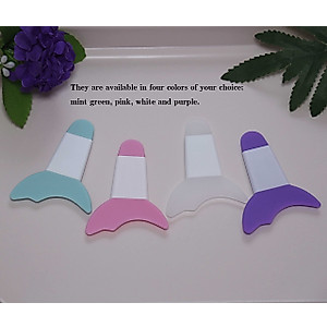 LORMAY 2 Pcs Mascara and Eye Shadow Guard Shield, Auxiliary Multifuntion Tool Pad for Eyelash and Cat Eyes Makeup (Pink)