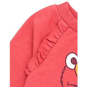 Sesame Street Elmo Infant Baby Girls French Terry Dress Red 12 Months