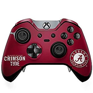 Skinit Decal Gaming Skin compatible with Xbox One Elite Controller - Officially Licensed College Alabama Crimson Pride Design