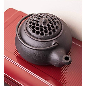 Honeycomb Top Wood Stove Steamer| Solid Cast Iron| Matte Black Finish| Rust Resistant| Decorative Functional Alternative to Electric Humidifiers| 3 QT Capacity| 11.25" L x 8.5" W x 4.25" H