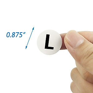 3500 PCS Clothing Size Stickers Labels 7/8" Round Self Adhesive Size Stickers for Clothing T Shirts Retail, 7 Sizes (XS, S, M, L, XL, XXL, XXXL)