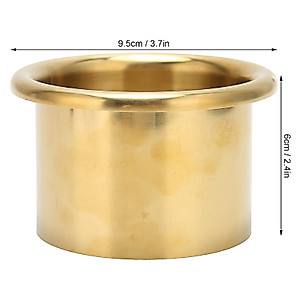 Bathroom Hair Dryer Holder, Proof Firm Stainless Steel Hair Dryer Stand for Bathroom Hotel, Hair Care Tools(Gold)